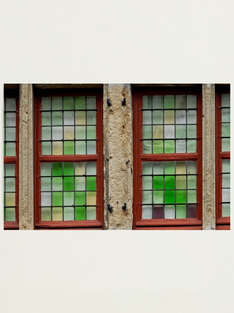 "Typical Flemish window with stone mullions" Photographic Print for ...