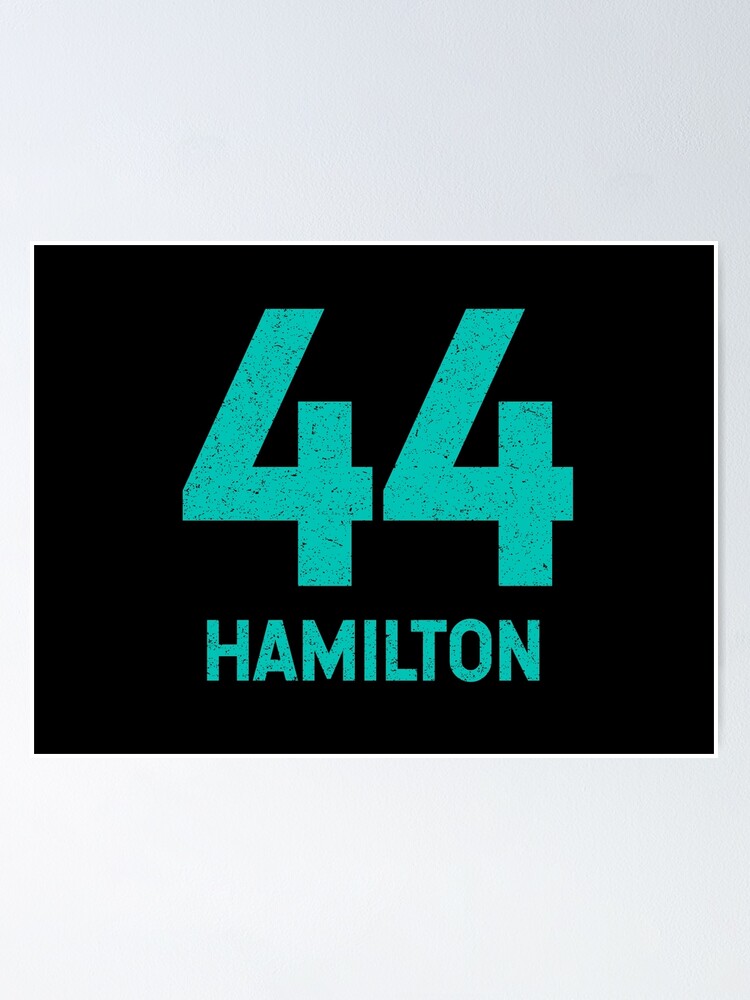 "Hamilton 44 retro style logo, with grunge texture" Poster for Sale by ...