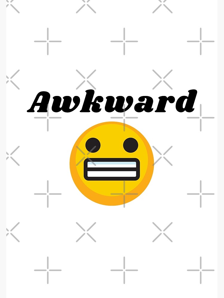 "Awkward Emoji" Art Print by Walk-It-Off | Redbubble