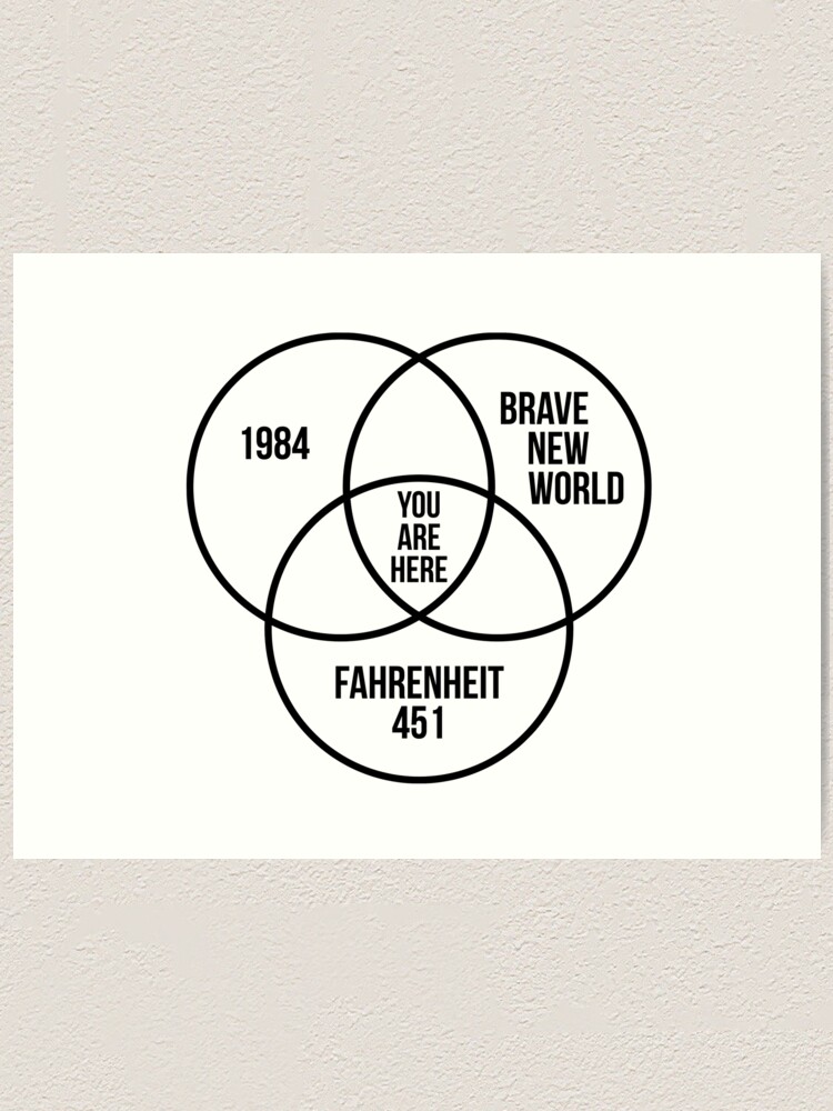 Kunstdruck for Sale mit "1984 Brave New World Fahrenheit 451 Verschwörung" von Jack Curtis ...