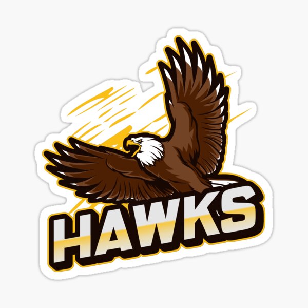 "Magnificent Hawks" Sticker for Sale by bloodyaprolite | Redbubble