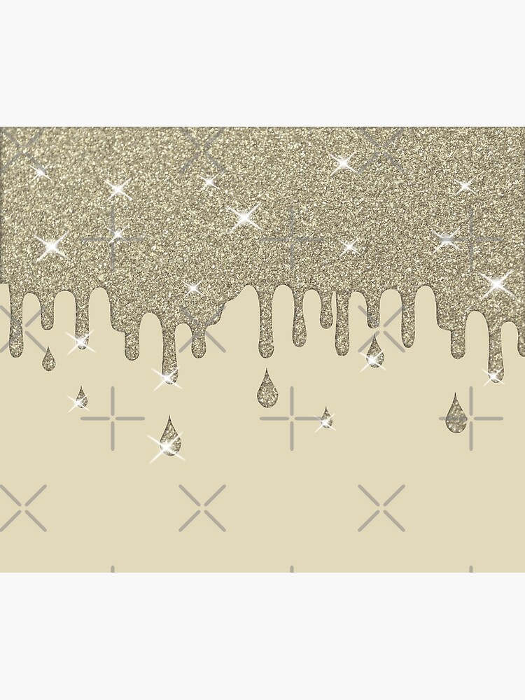 "Dripping Silver Glitter Effect & Sparkles" Poster for Sale by ...