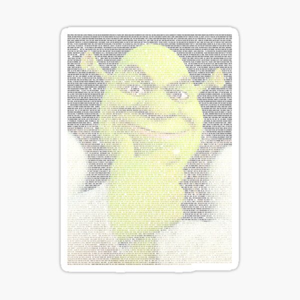 "(entire) shrek (script) featuring shrek" Sticker for Sale by beethebee ...