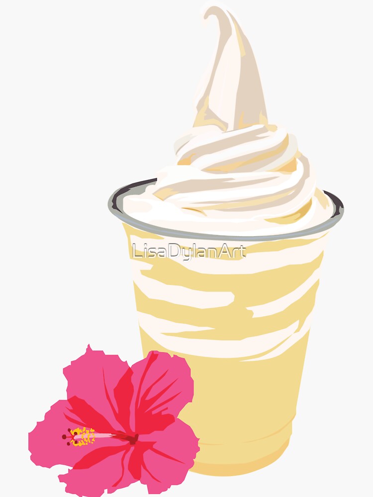 "Dole Whip" Sticker for Sale by LisaDylanArt | Redbubble