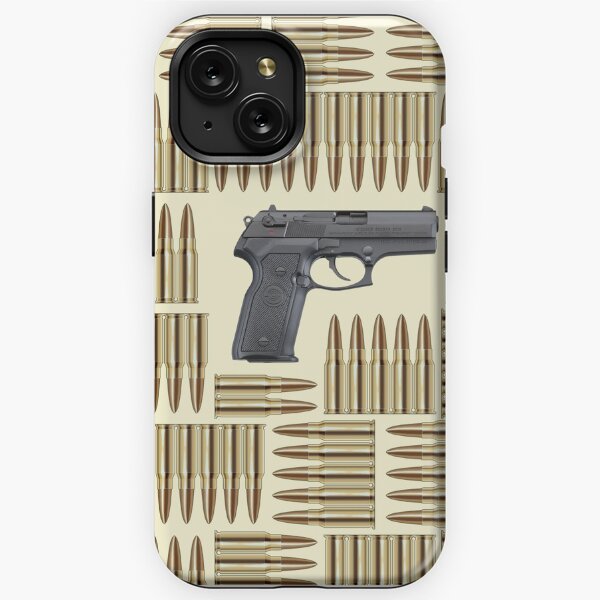 "Gun and bullets" iPhone Case for Sale by Gaspar Avila | Redbubble