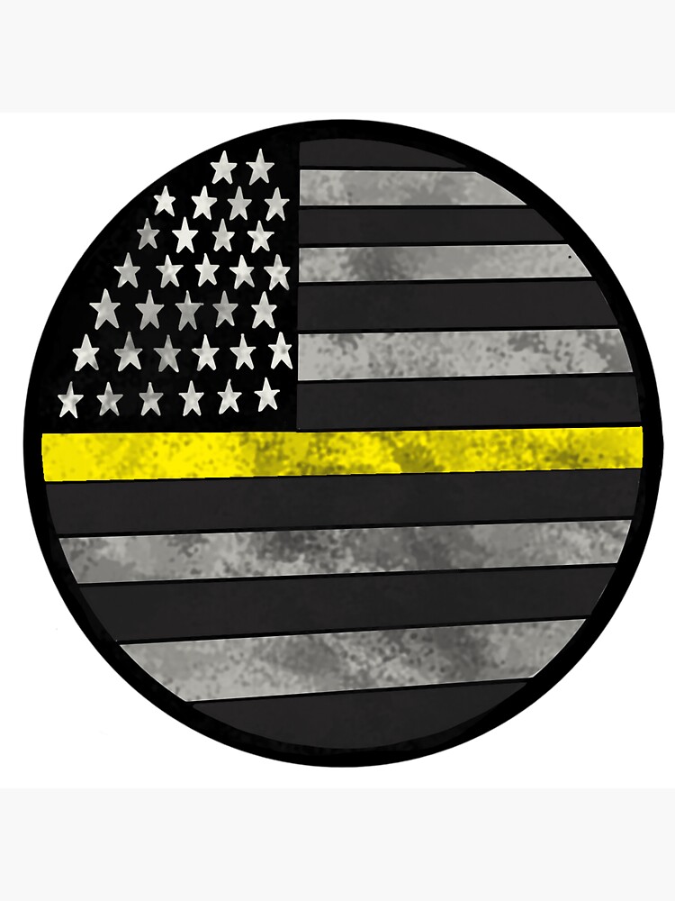"Dispatch- Yellow Line Flag" Sticker for Sale by lydiabrooke | Redbubble
