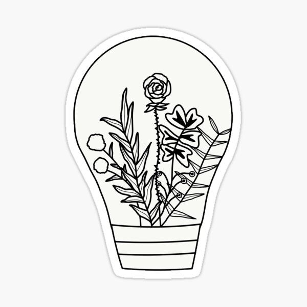 "flower lamp aesthetic " Sticker for Sale by thomaskyriacou | Redbubble