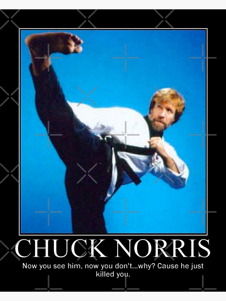 Chuck Norris Kick Premium Matte Vertical Poster sold by BilMorgan | SKU ...
