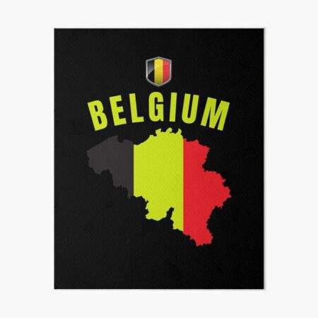 "Belgium Red Devils Soccer Football Style Map" Art Board Print for Sale ...