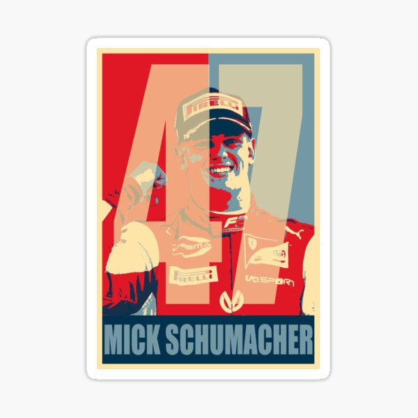 "Mick Schumacher" Sticker by tvsummers | Redbubble