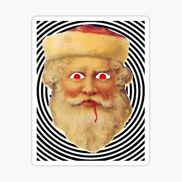 "Psycho Santa Claus" Sticker for Sale by Alex3214 | Redbubble
