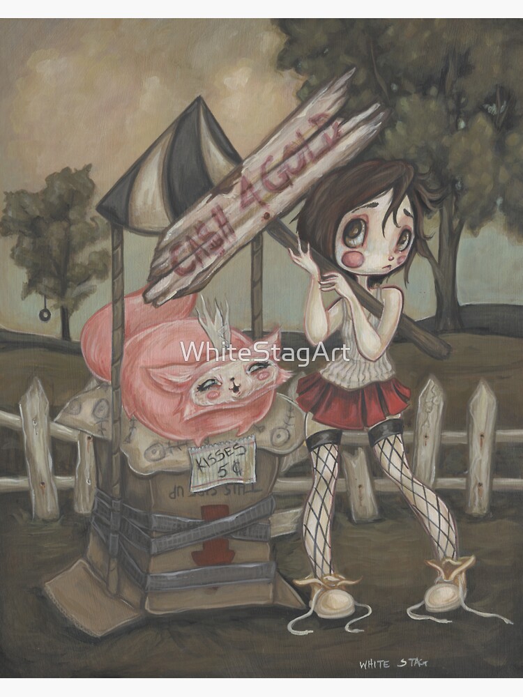 "Harsh Happenings" Sticker for Sale by WhiteStagArt | Redbubble