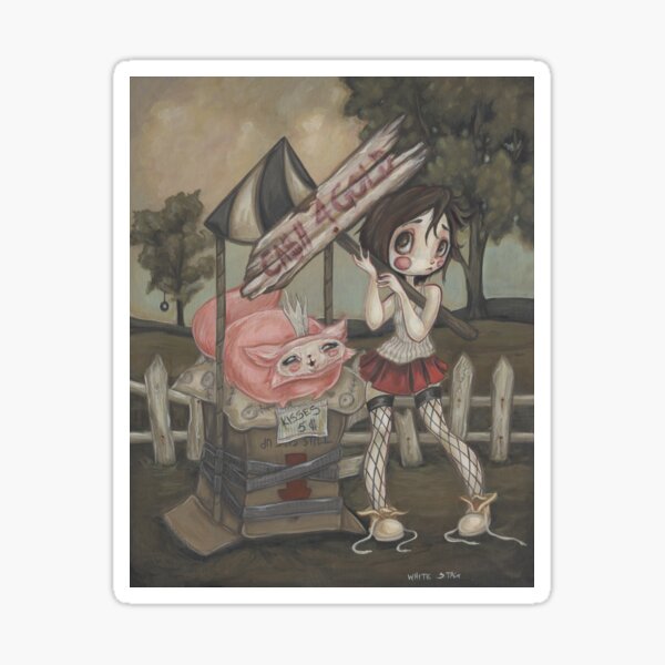 "Harsh Happenings" Sticker for Sale by WhiteStagArt | Redbubble