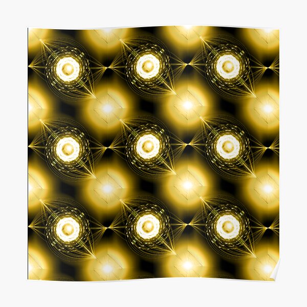 "Sparkling in Yellow and Black Pattern Design 343" Poster for Sale by ...
