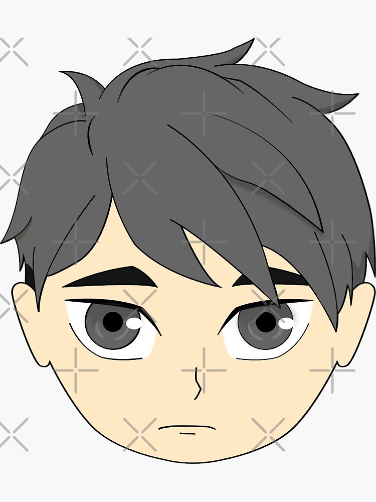 "Miya Osamu Chibi Face" Sticker by Lynjones819 | Redbubble