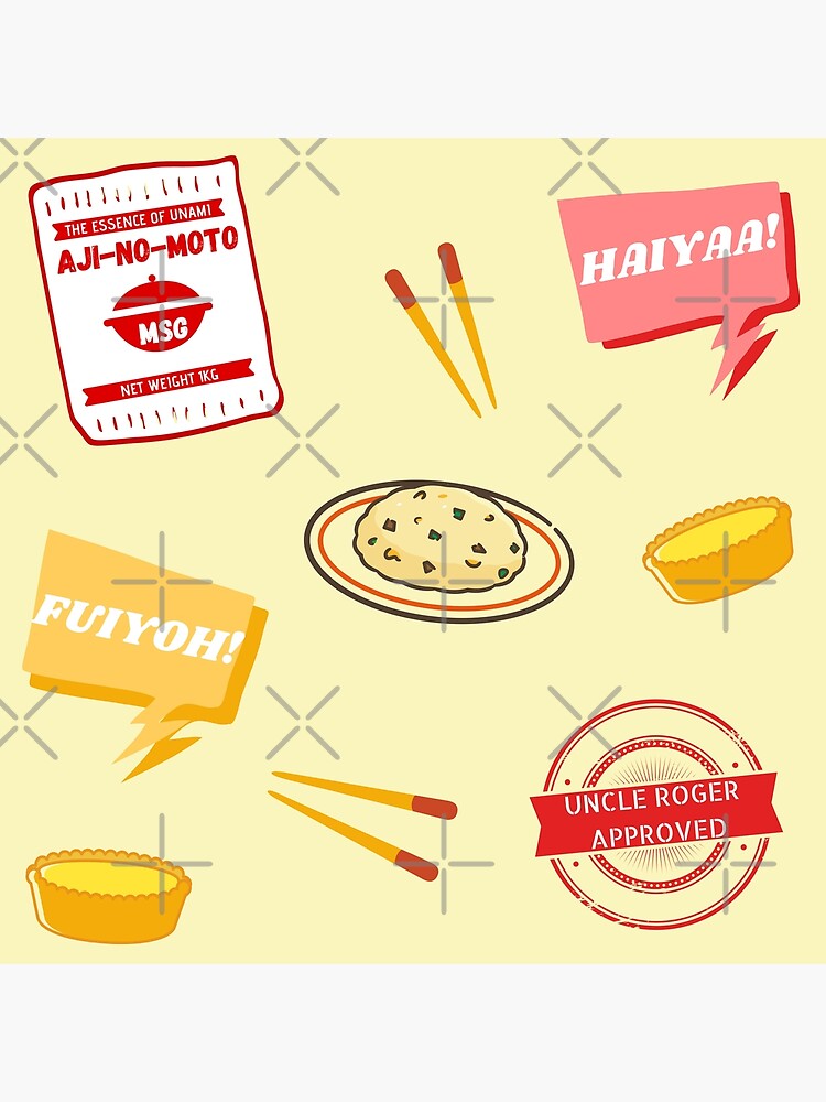 "Uncle Roger Sticker Pack/Pattern #2" Poster for Sale by memesbabe ...