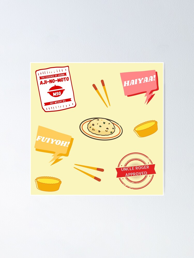 "Uncle Roger Sticker Pack/Pattern #2" Poster for Sale by memesbabe ...