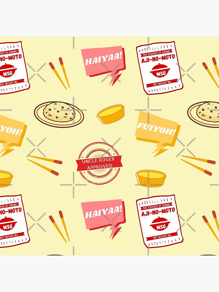 "Uncle Roger Sticker Pack/Pattern #2" Art Board Print for Sale by ...