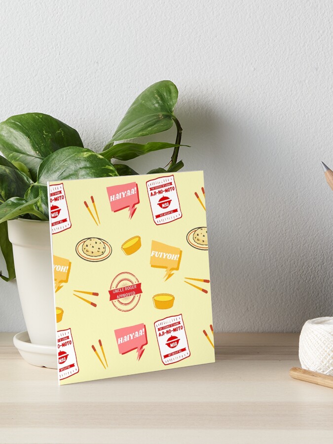 "Uncle Roger Sticker Pack/Pattern #2" Art Board Print for Sale by ...