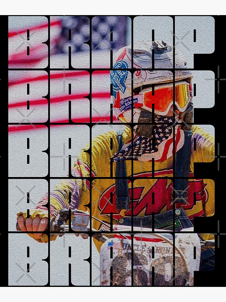 "Ronnie Mac - BRAP BRAAP BRAAAP Send It - Motocross Fan Art" Poster by ...