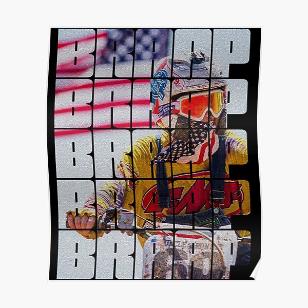 "Ronnie Mac - BRAP BRAAP BRAAAP Send It - Motocross Fan Art" Poster by ...
