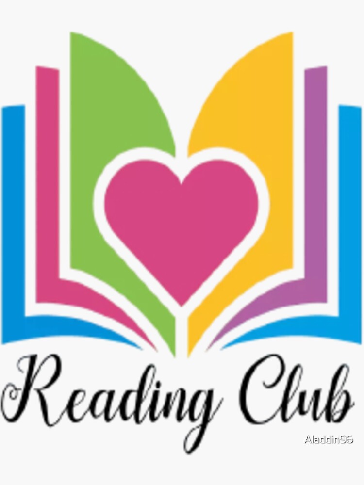 "Reading Club" Sticker for Sale by Aladdin96 | Redbubble
