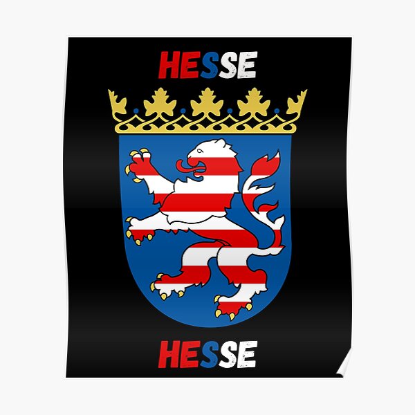 "Hesse wappen flag coat of arms hessen" Poster by mikoala50 | Redbubble