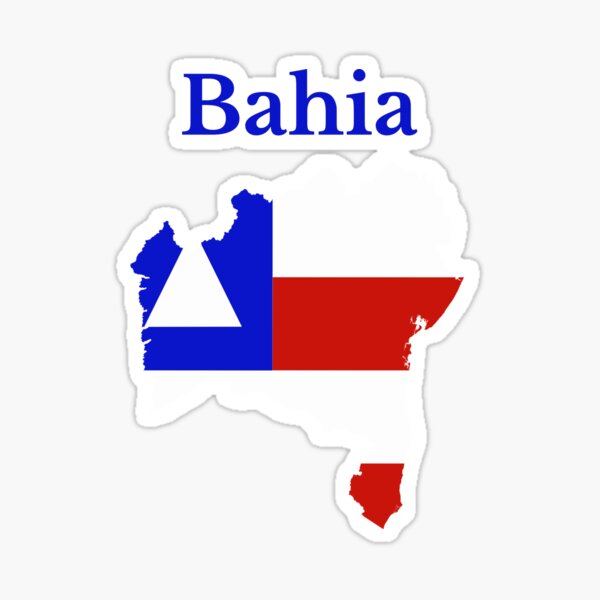 "Bahia State Map Flag, Brazil" Sticker for Sale by marosharaf | Redbubble
