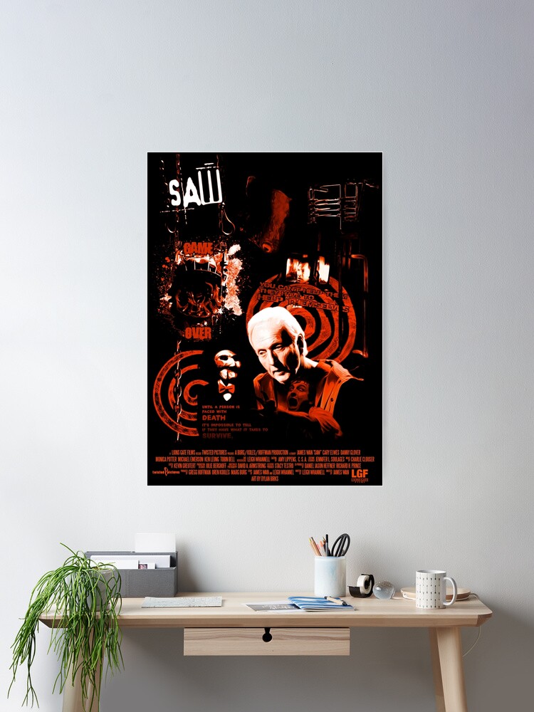 "SAW stylised retrospective poster design" Poster for Sale by ...