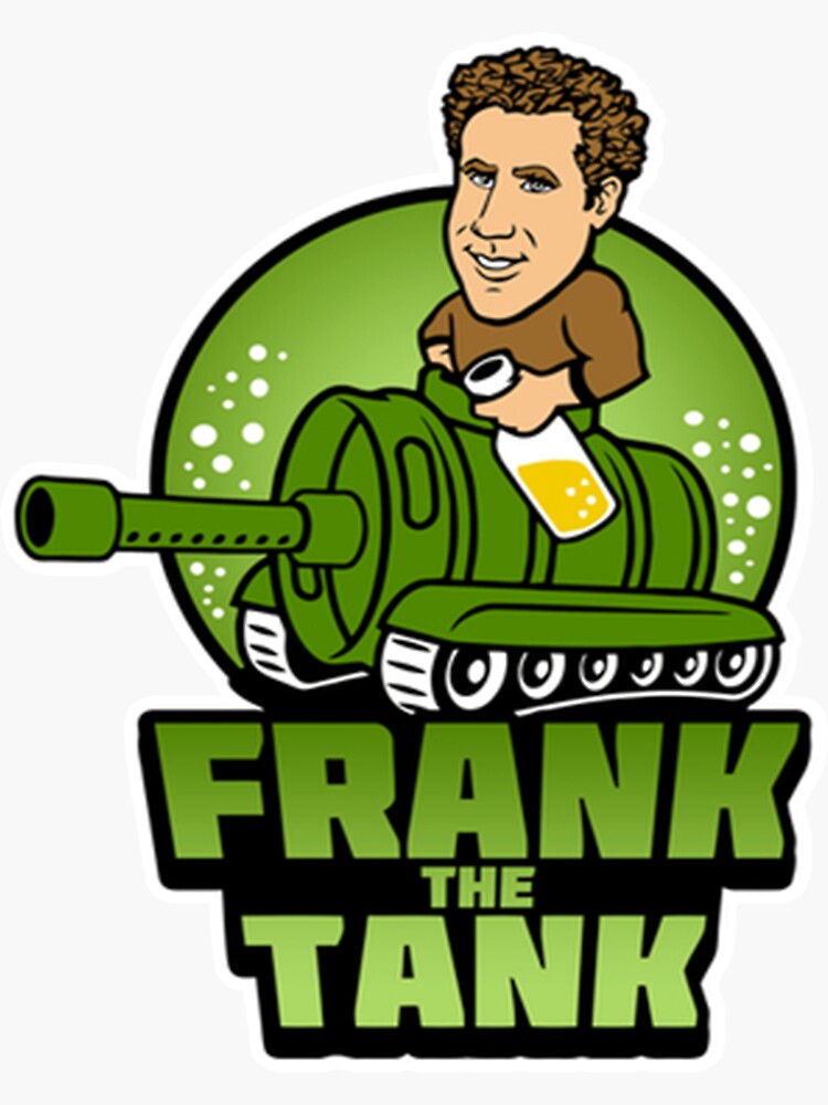 "Frank the Tank - Funny Old School Fan Art" Sticker for Sale by ...