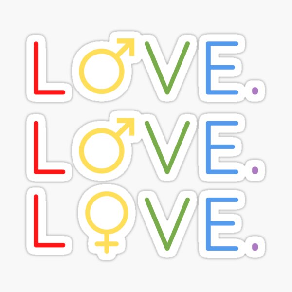 "polyam, throuple, polyamorous love " Sticker by kgroher31 | Redbubble