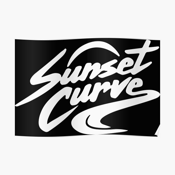 "Sunset Curve Band" Poster for Sale by maploondesigns | Redbubble