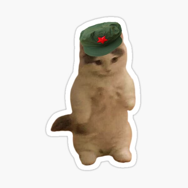 "communist cat 7" Sticker for Sale by promisesarelies | Redbubble