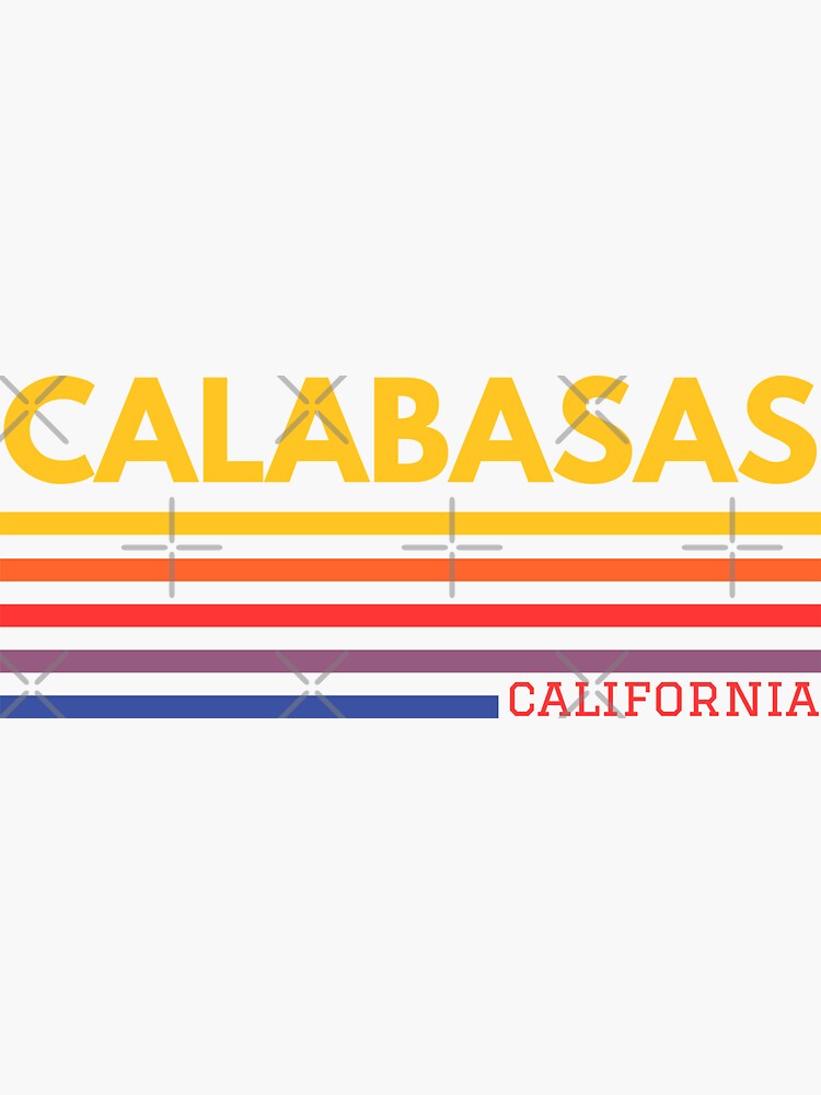 "Calabasas California" Sticker for Sale by Taumaturgo | Redbubble