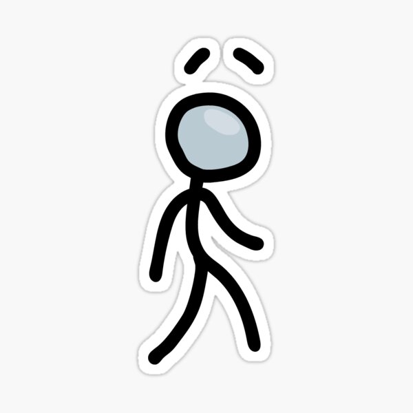 Among Us Stick Stickers | Redbubble