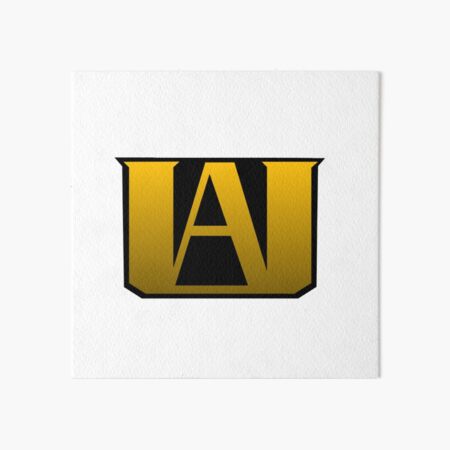"UA High Logo (Gold) | My Hero Academia" Art Board Print for Sale by ...
