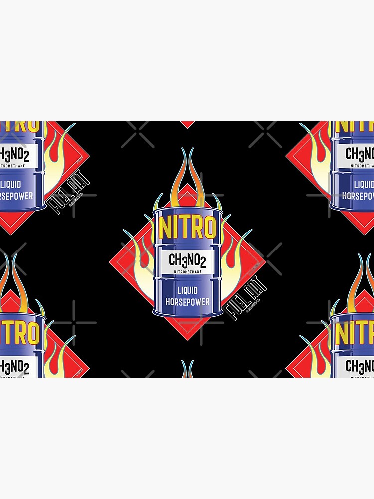 "NITRO Top Fuel Drag Racing Barrel of Nitromethane CH3NO2" Mask for ...