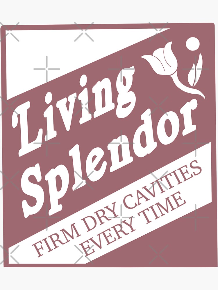 "living splendor embalming fluid" Sticker for Sale by 4chan-exe | Redbubble