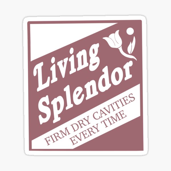 "living splendor embalming fluid" Sticker for Sale by 4chan-exe | Redbubble