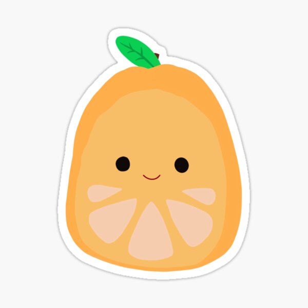 "The Cutest Squishy Orange" Sticker for Sale by Tatoooooooom | Redbubble