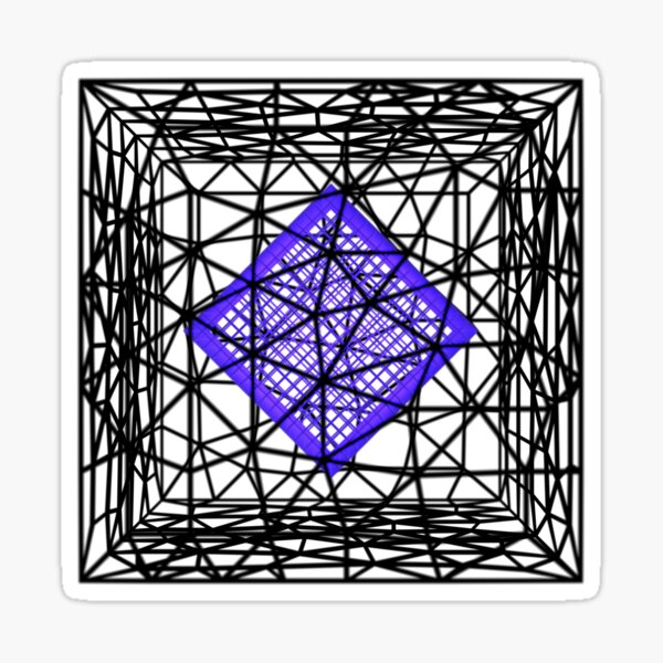 "Cube Inception" Sticker for Sale by mtheuniverse | Redbubble