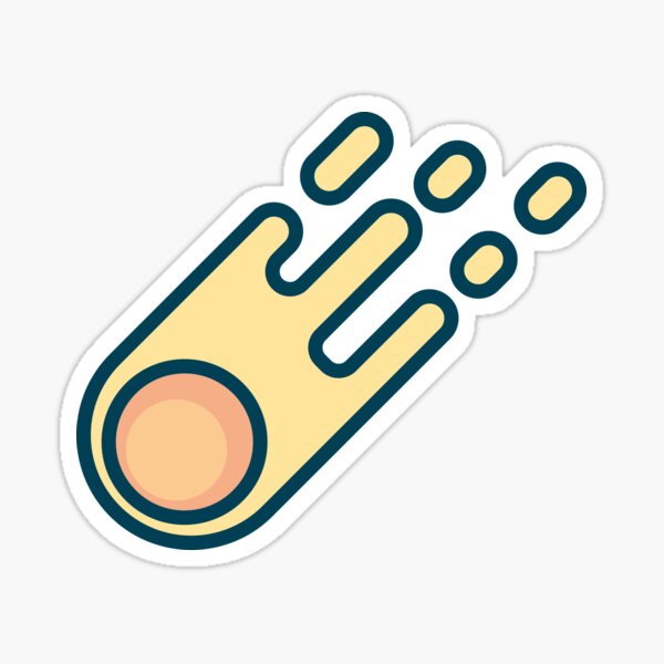 "Meteorite Stickers & Magnets" Sticker by IzzIsWelt | Redbubble