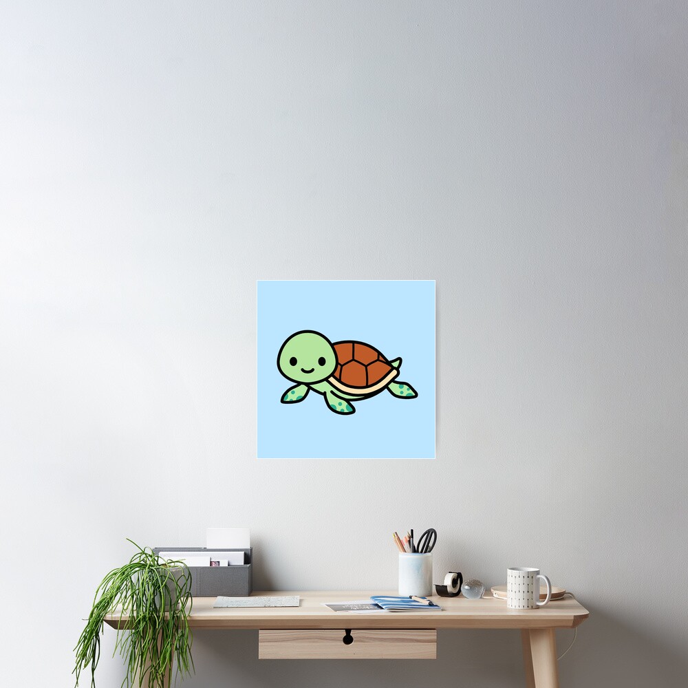 "Sea Turtle" Poster for Sale by littlemandyart | Redbubble