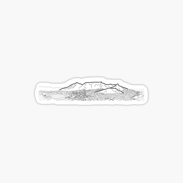 "Table Mountain" Sticker for Sale by SuchASoutie | Redbubble