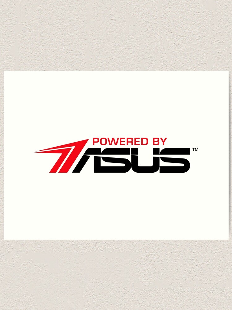 "Powered By Asus Logo - Logo" Art Print by ArtxcL | Redbubble