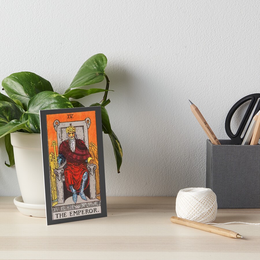 "(High Quality) The Emperor - Rider Waite Tarot Card" Art Board Print ...