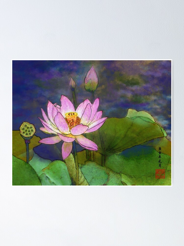 "Lotus" Poster for Sale by Lvdiii | Redbubble