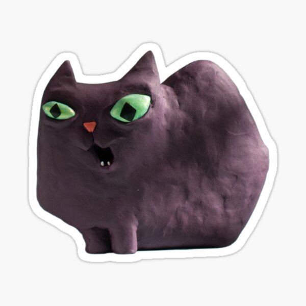 "Magical Cat Barf" Sticker for Sale by Threadwood | Redbubble