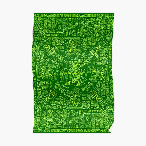 "Mayan Spring GREEN" Poster by GrandeDuc | Redbubble