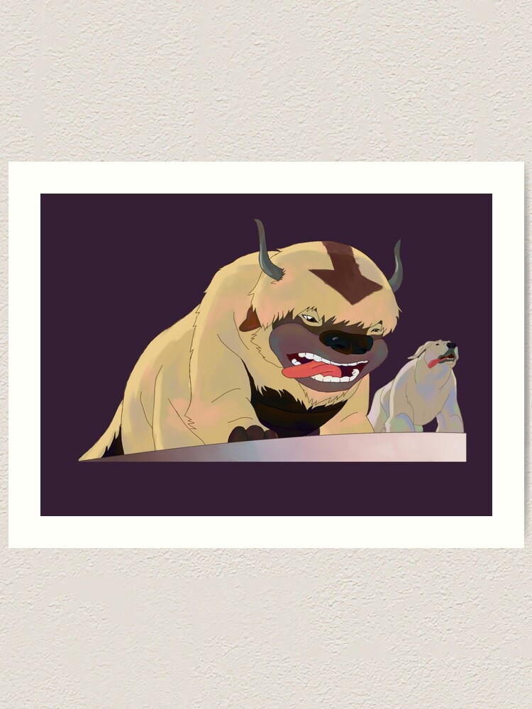 "Tongues Out - Oogi and Naga - Legend of Korra" Art Print for Sale by ...